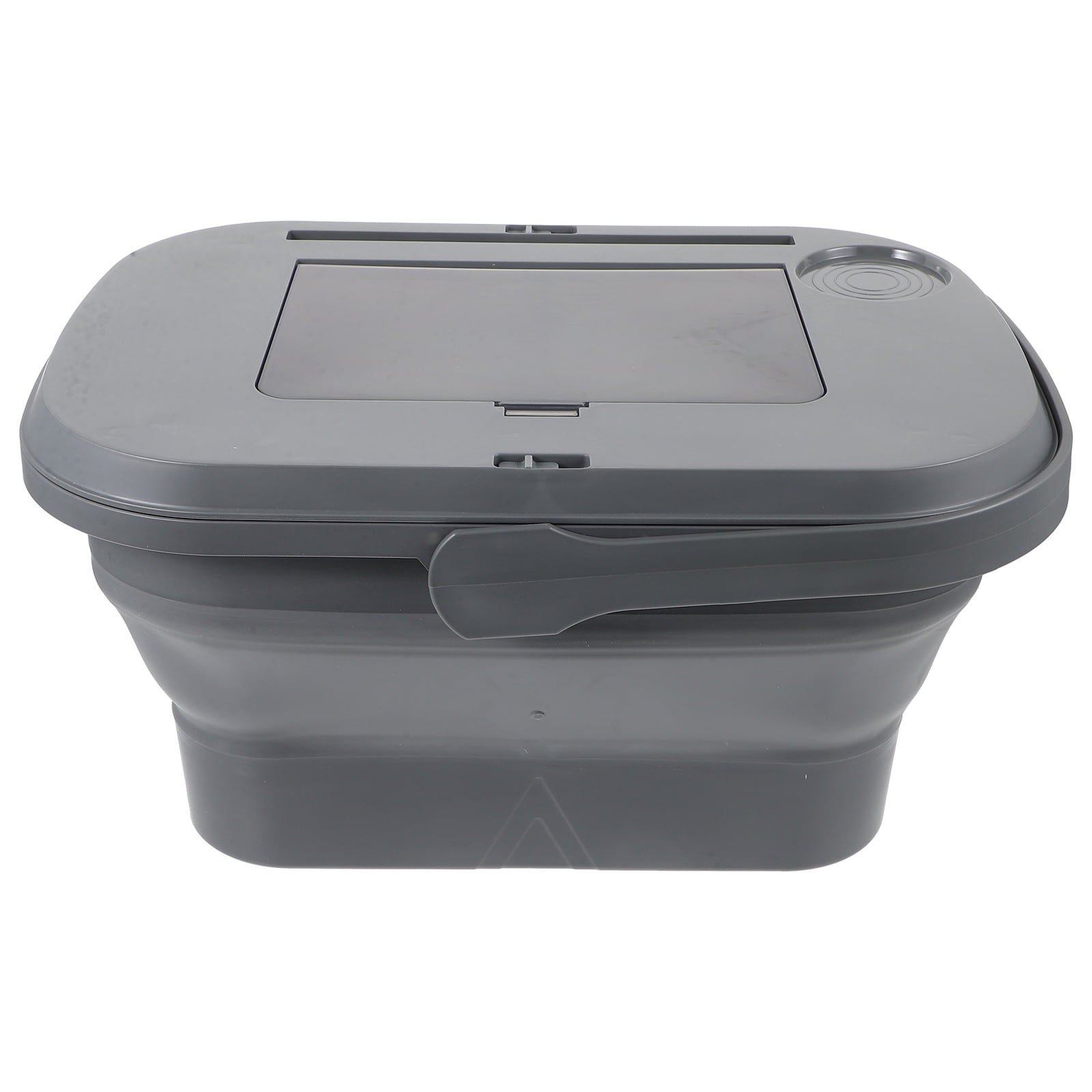 Collapsible Water Bucket for Storage Grey Plastic Multi Purpose Picnic ...