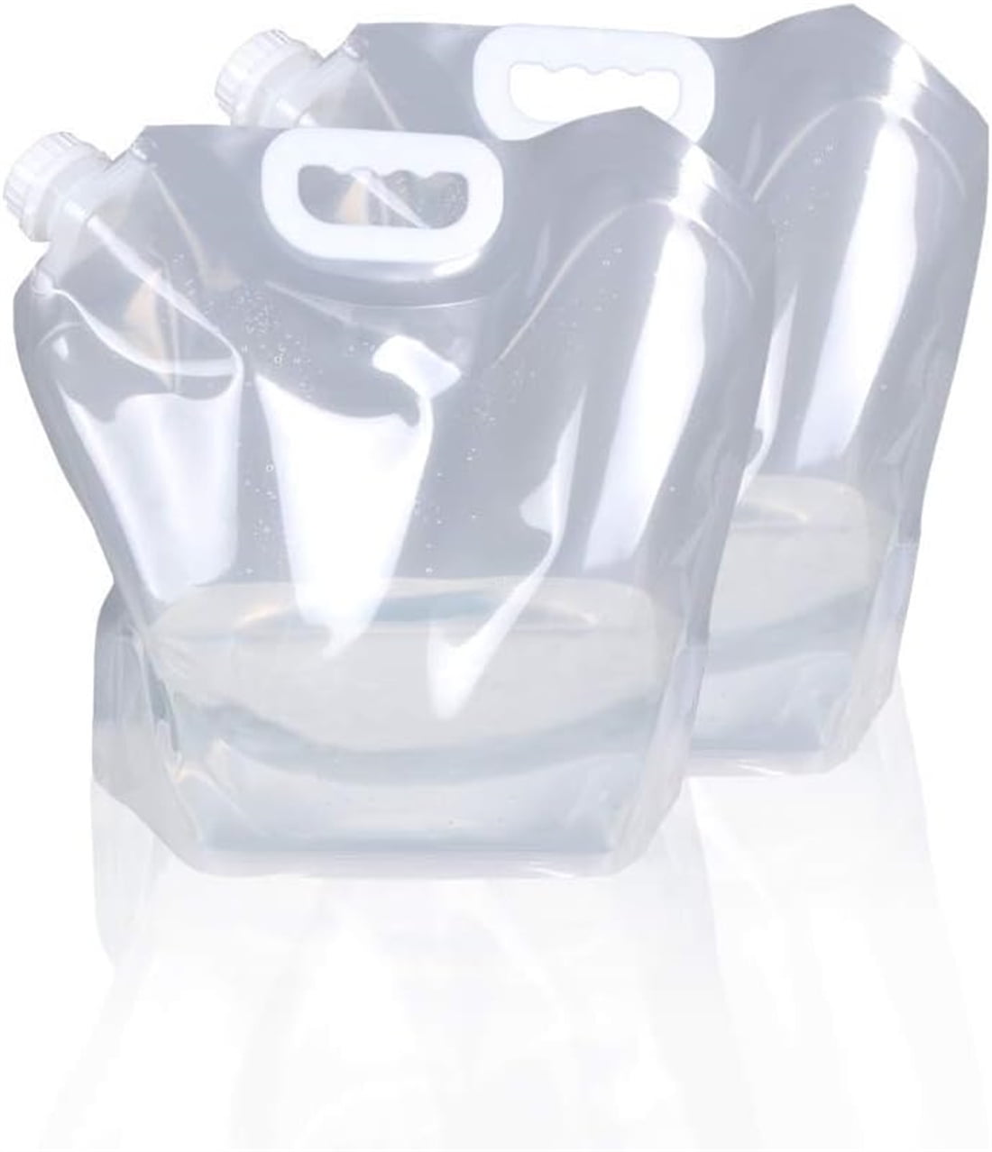 Foldable Water Container Bag 2.6 Gallon, BPA Free Food Grade Clear ...