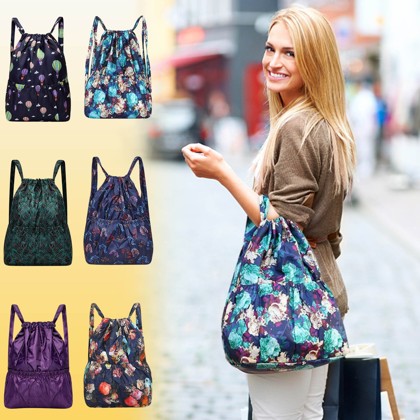 Foldable Waterproof Backpack with Wet-Dry Separation - 30L Large ...