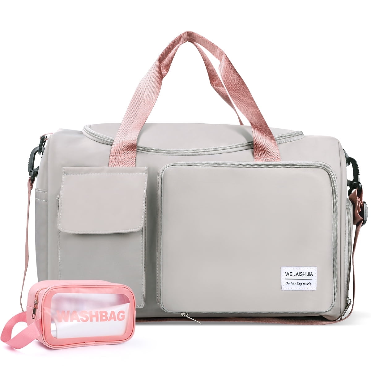 CshidWorld Women's Foldable Duffle Bag, Waterproof Weekender with Shoe ...