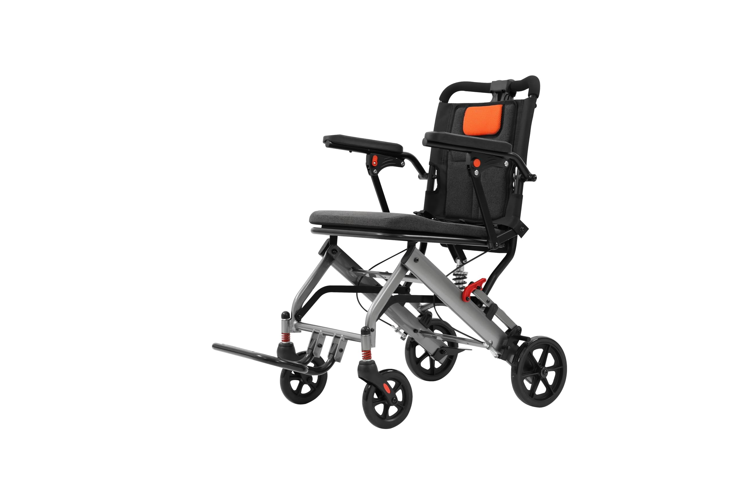 Foldable Wheelchair , Lightweight Folding Wheelchair with handbrake ...