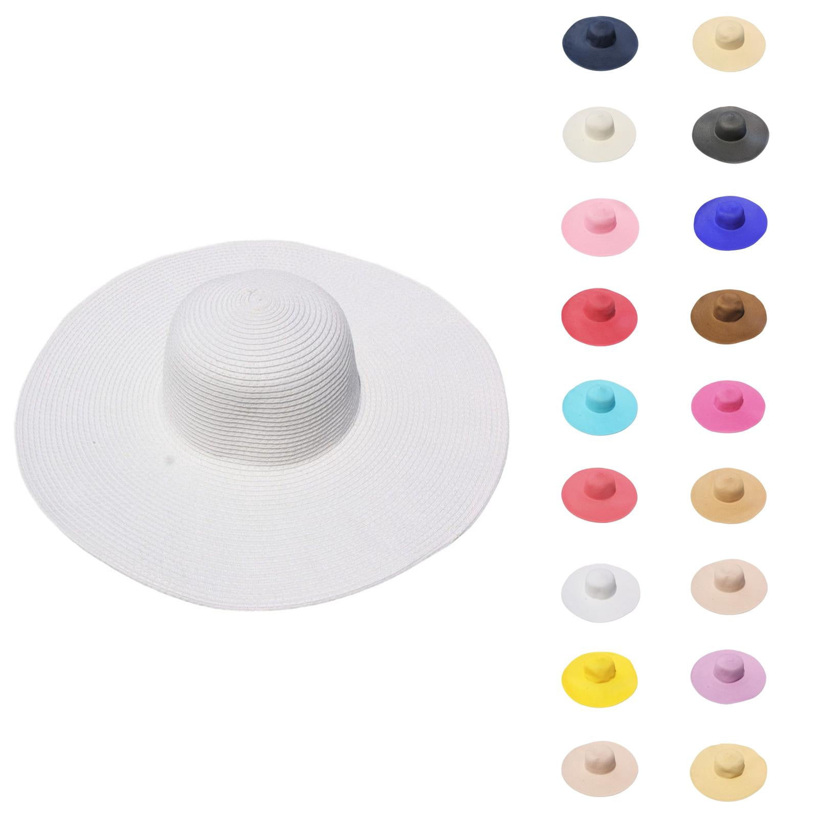Foldable Wide Brim Sun Hats for Women – Summer Floppy Straw Hat UV ...