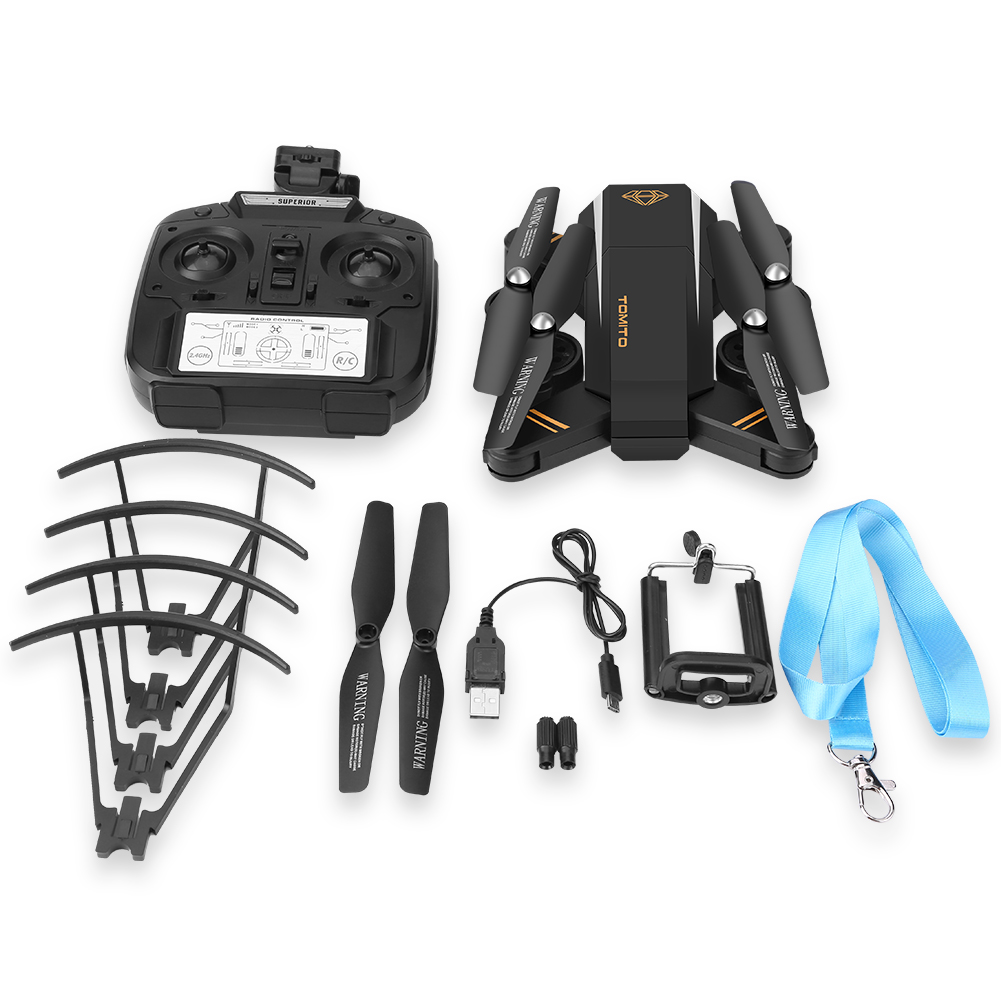 Foldable Wifi Drone Toy Quadcopter Headless Mode Altitude Hold RC ...