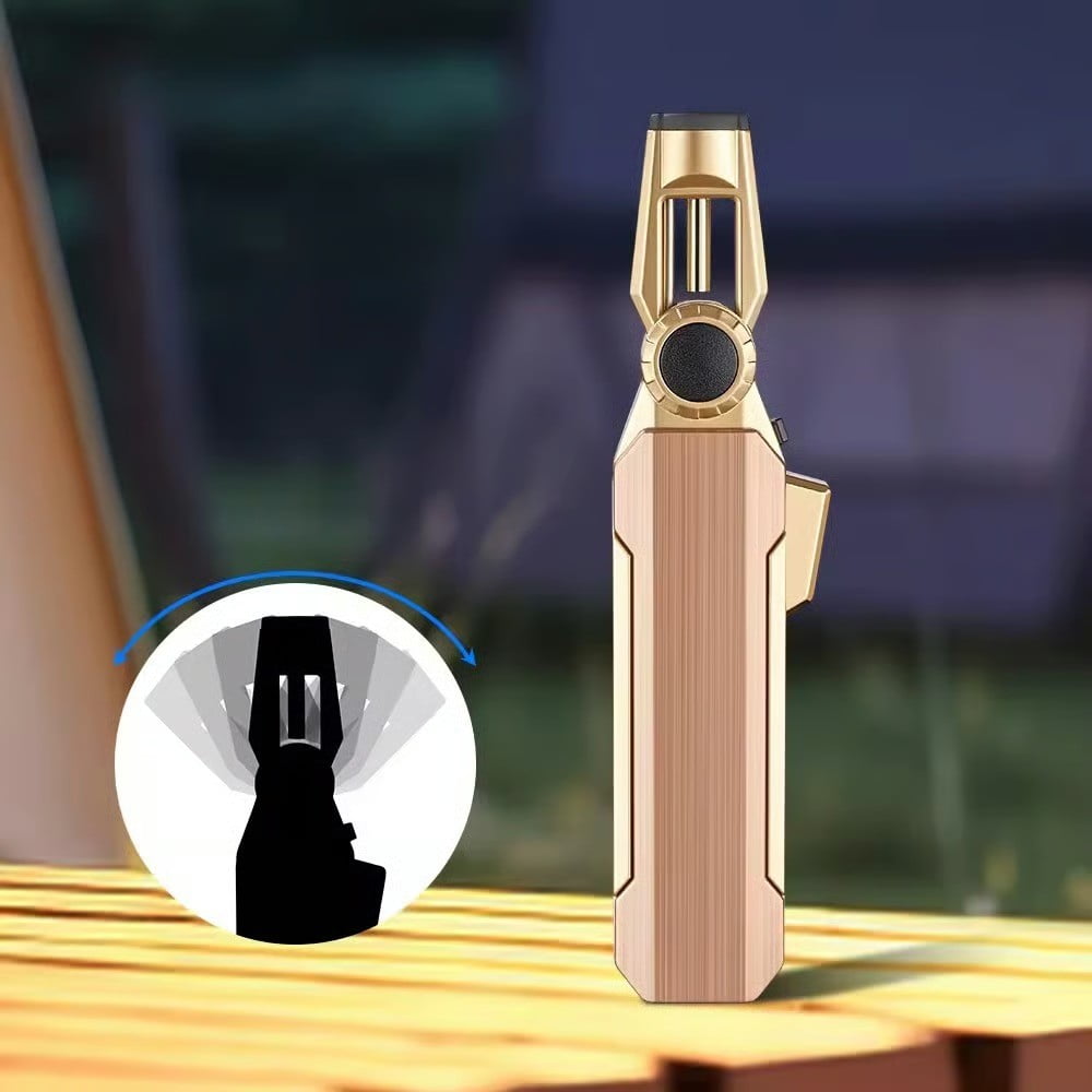 Foldable Windproof Torch Lighter - 1300°C Blue Flame for BBQ Welding ...