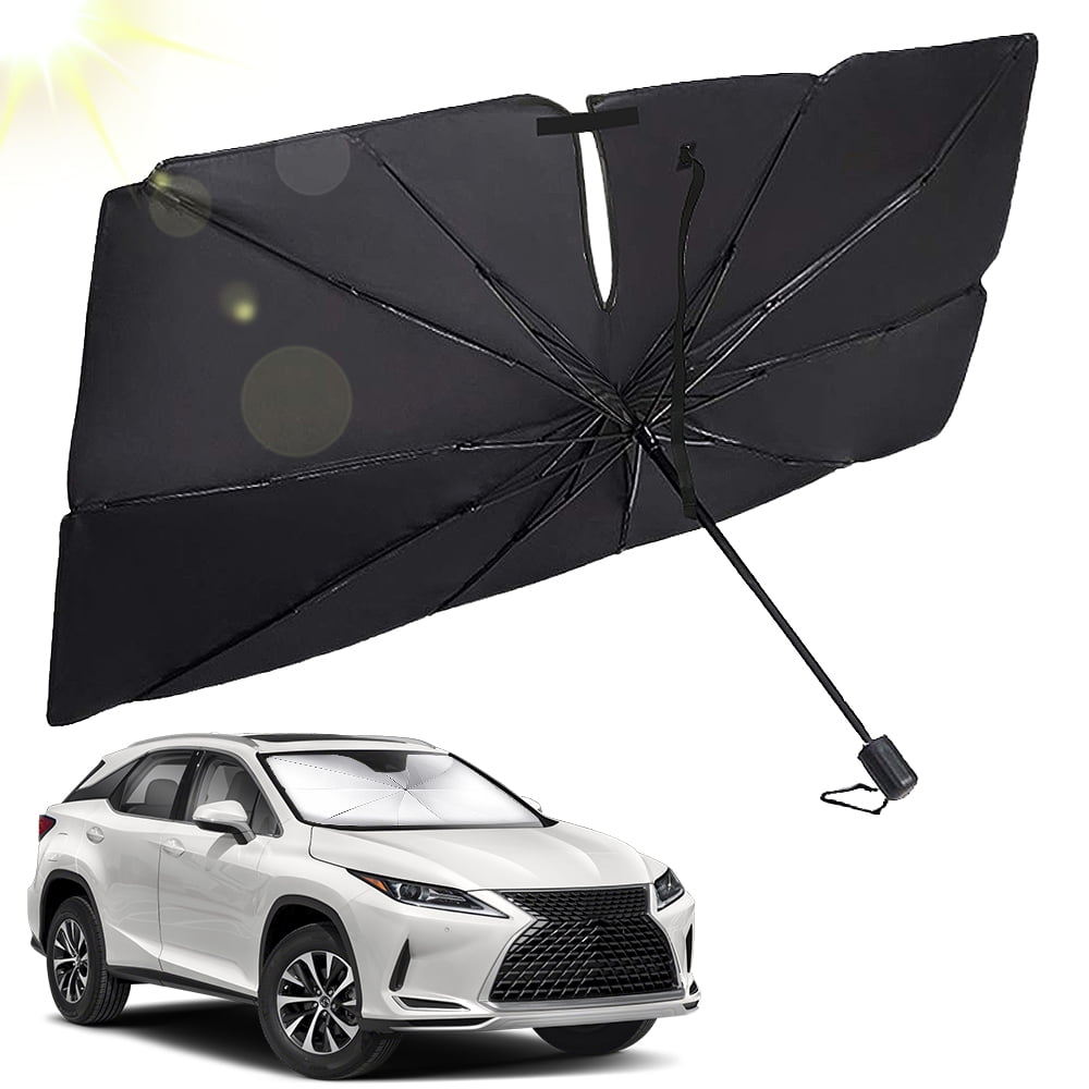 Foldable Windshield Sun Shade Umbrella, Block UV and Sunlight ...