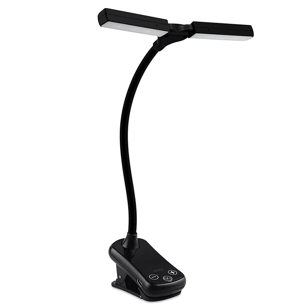 Foldable Wings Clip-On Lamp, Rechargeable Reading Light With Tri-Head ...