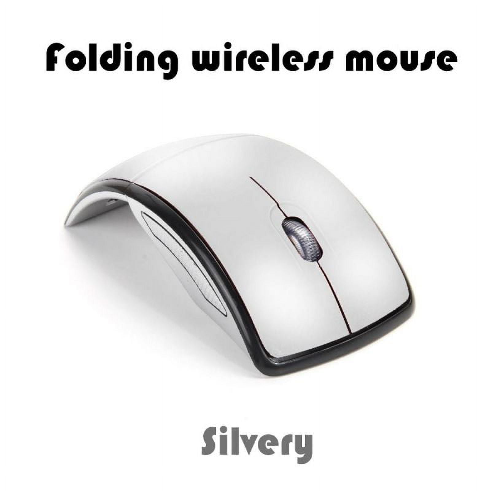 Foldable Wireless Mouse, Ergonomic 2.4G Mini Travel Wireless Optical ...