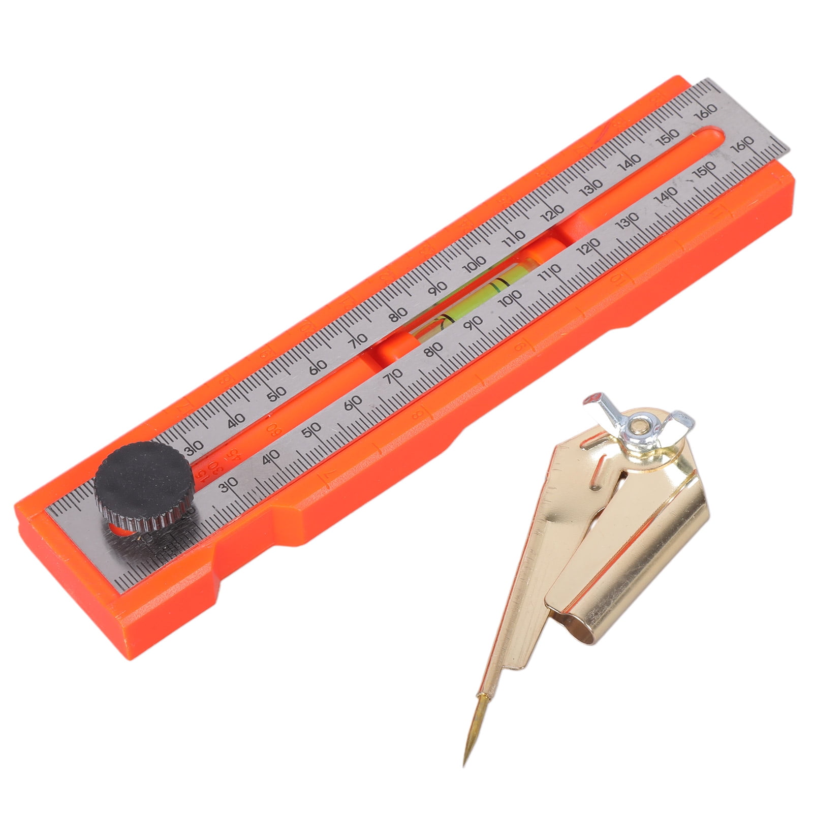 Foldable Woodworking Protractor Ruler with Clear Scale Marking, Depth ...