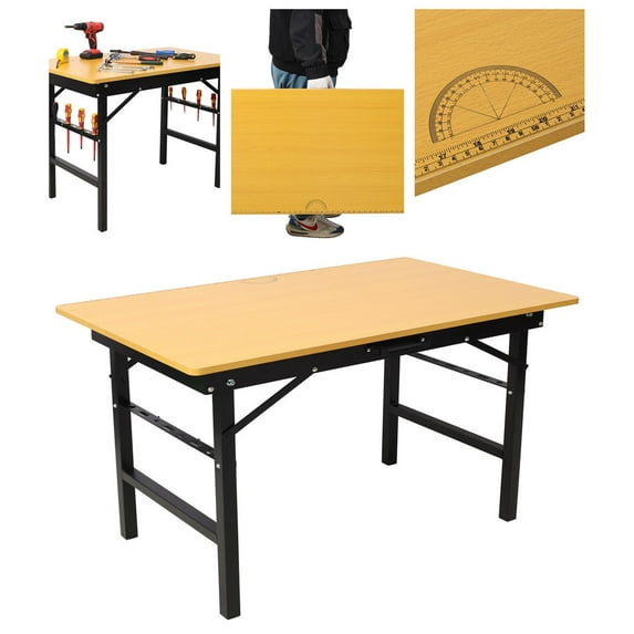Foldable Work Table with Measuring Tape and Angle Finder Portable Tool ...