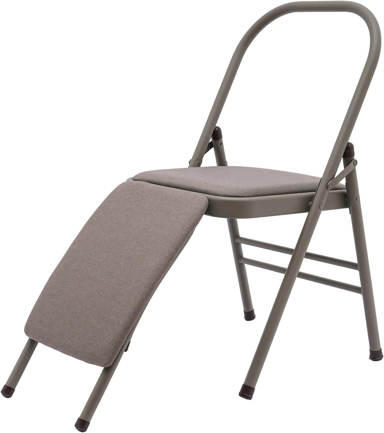 Foldable Yoga Auxiliary Chair, Yoga Chair with Lumbar Back Support ...