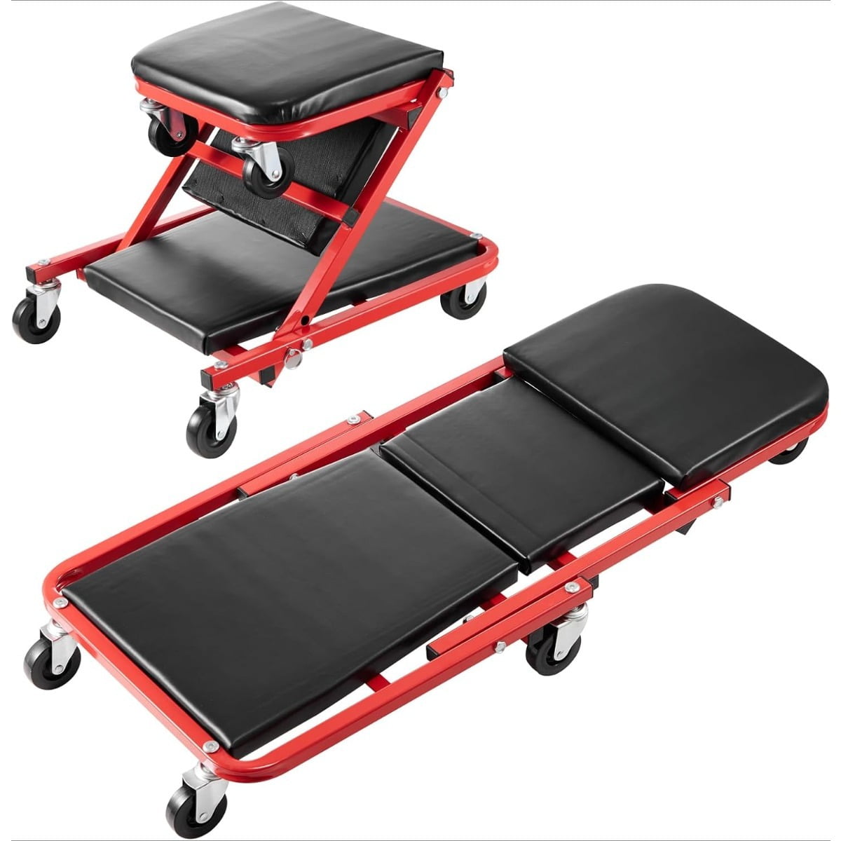 36 Inch 2 in 1 Mechanic Creeper With Z Frame Wheels Low Profile ...