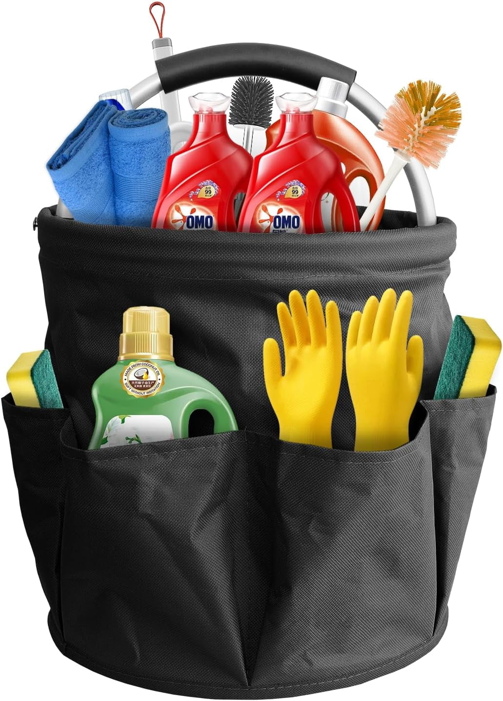 Foldable cleaning caddy basket & Portable cleaning caddy Bucket ...