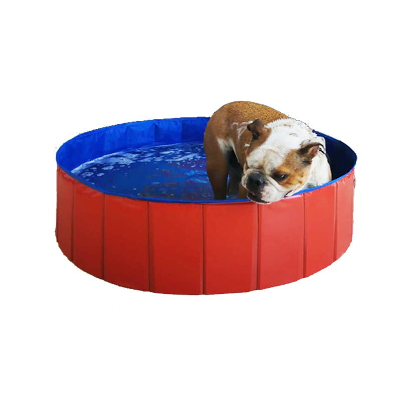 Foldable dog pool, foldable hard plastic dog swimming pool, portable ...