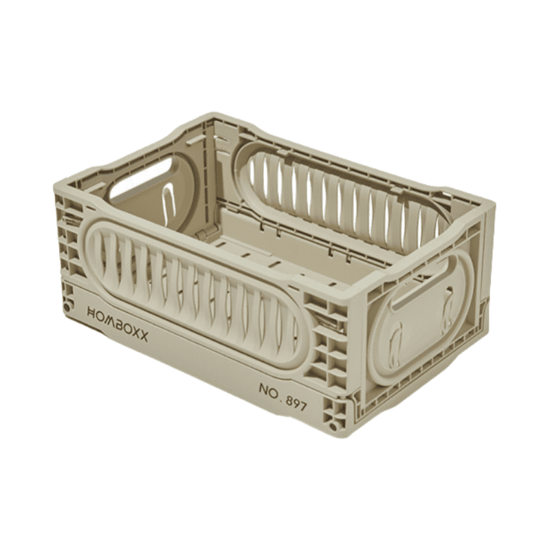 Foldable milk crate, multi-purpose plastic foldable storage box ...