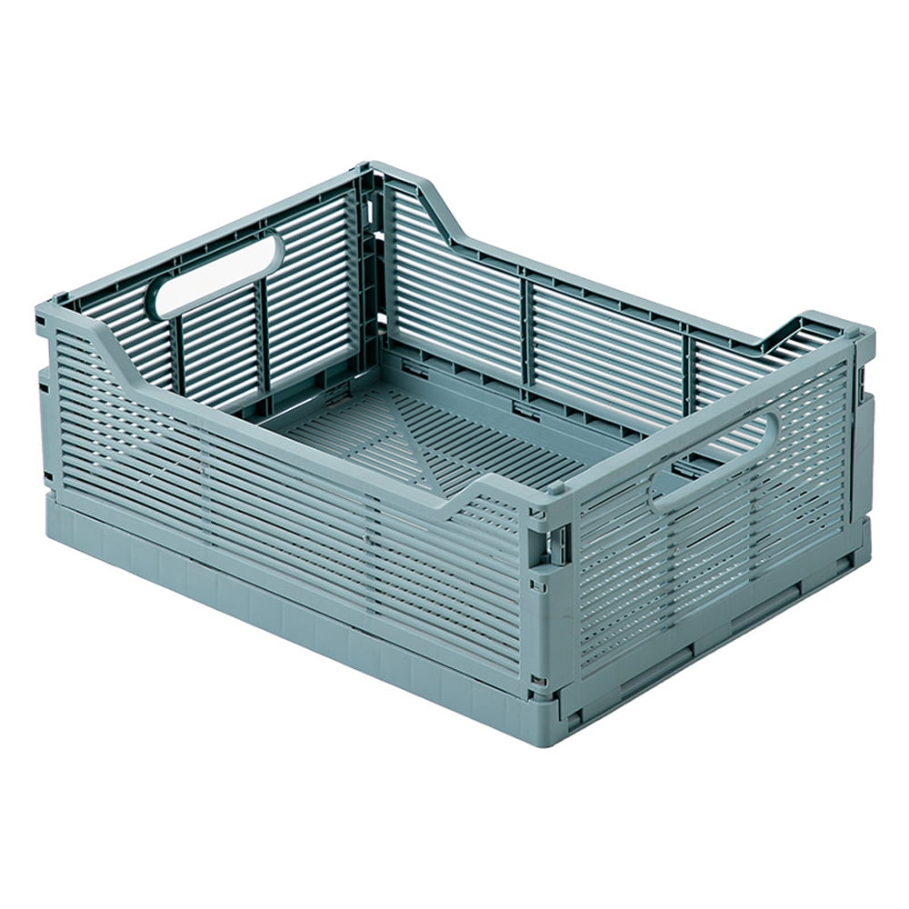Foldable milk crate, stackable storage box, plastic foldable kitchen ...
