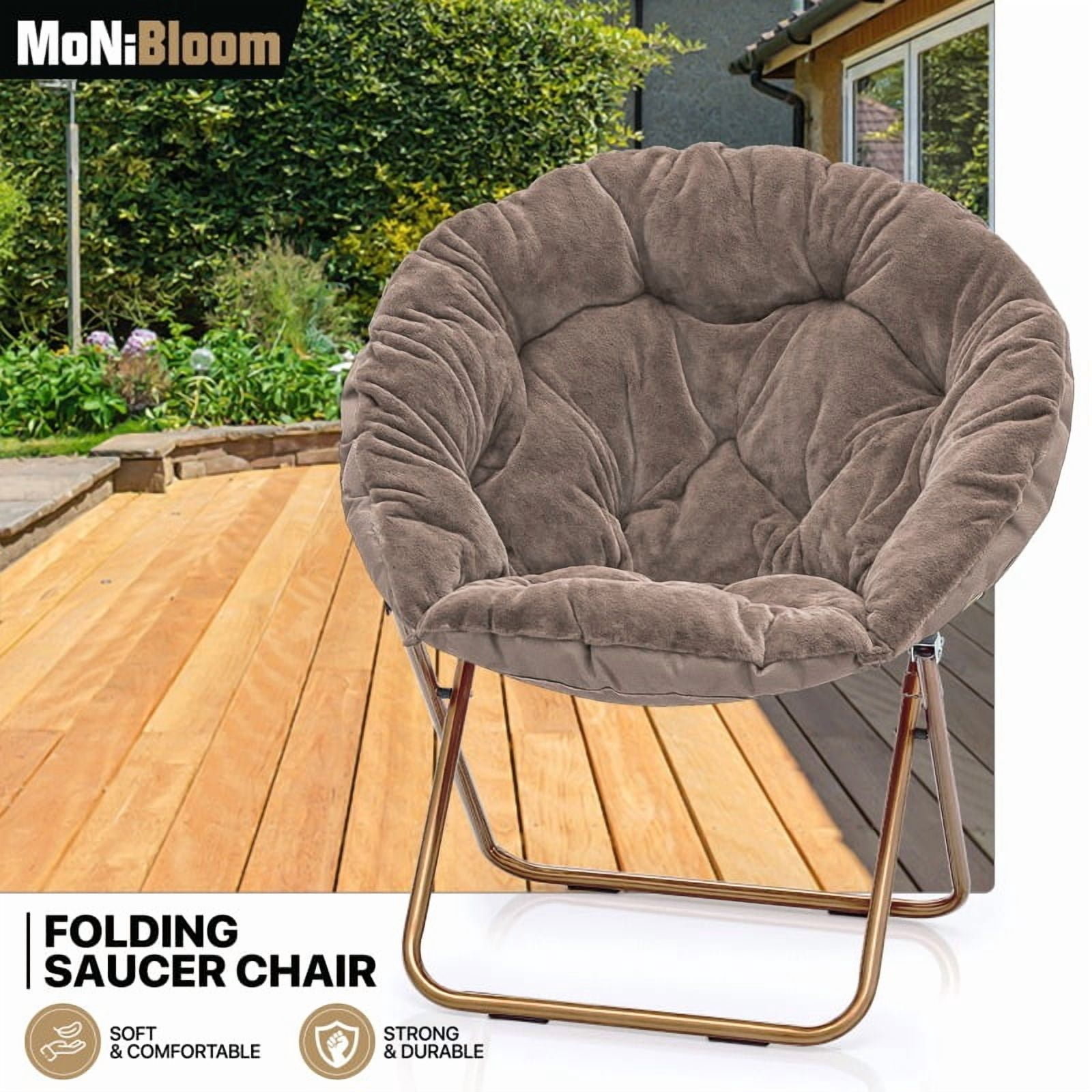 Foldable round UFO chair suitable for garden, courtyard only outdoor ...