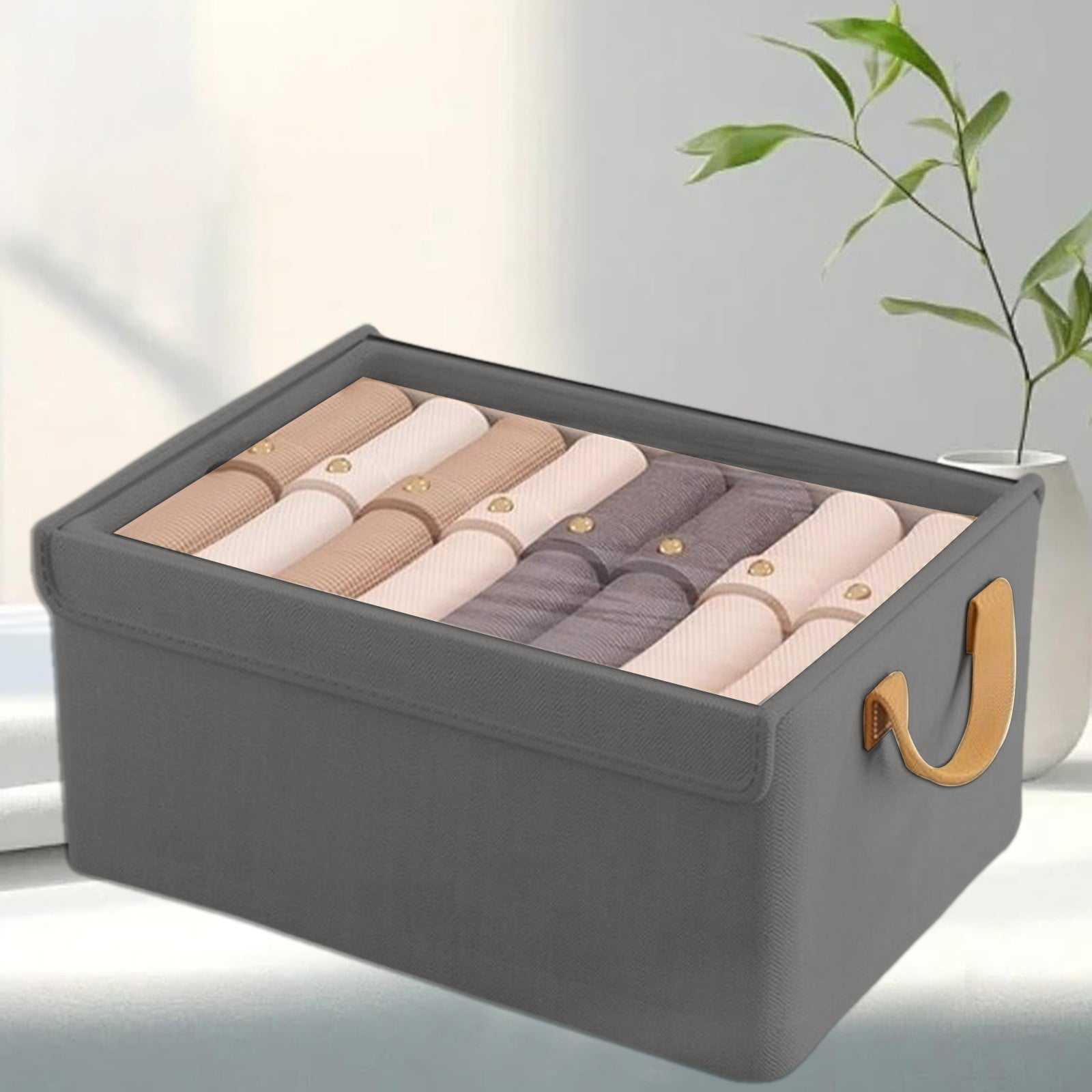 Foldable storage box Fabric Storage Box Foldable Clothing Storage Box ...