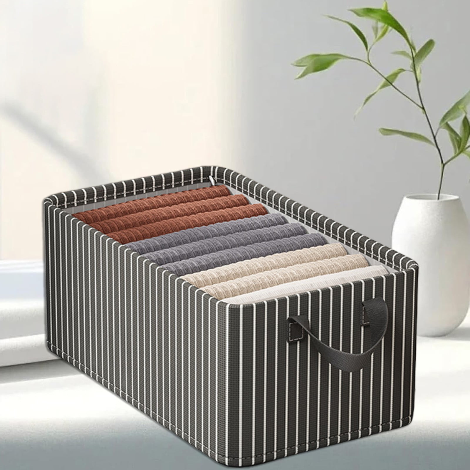 Foldable storage box Fabric Storage Box Foldable Clothing Storage Box ...