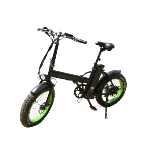 Foldebike-Mf-17 Folding Fat Tire Electric Bike in Green - Top Foldable Electric Cycle with ...