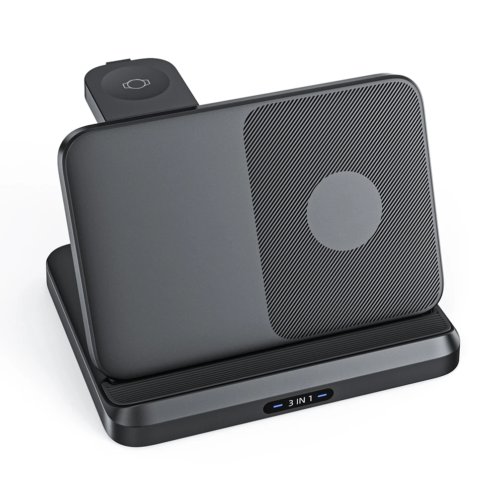 Folded 3in1 Magnetic Wireless Charger Stand for IPhone 15 14 13 12 Pro ...