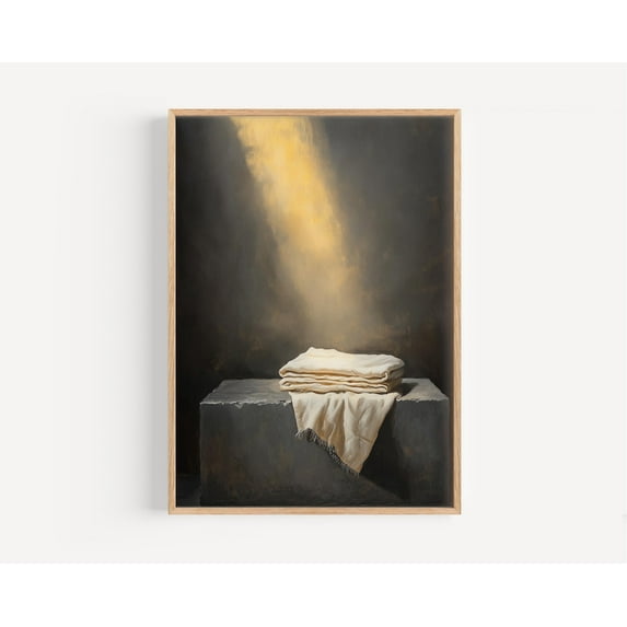 Folded Burial Cloths, Digital Download Resurrection Morning, Easter ...