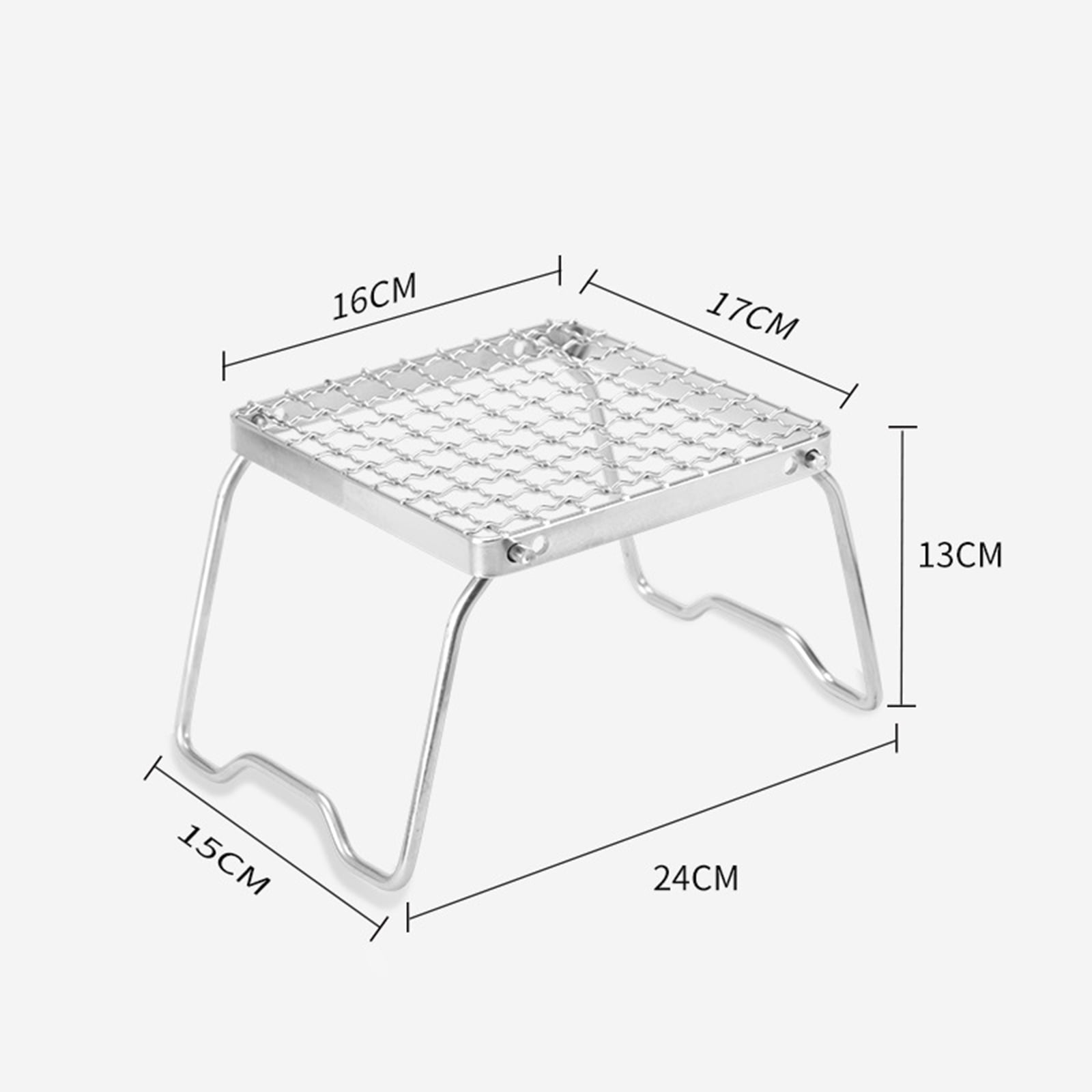 Folded Campfire Grill Multifunctional Camp Fire Cooking Rack Barbecue ...