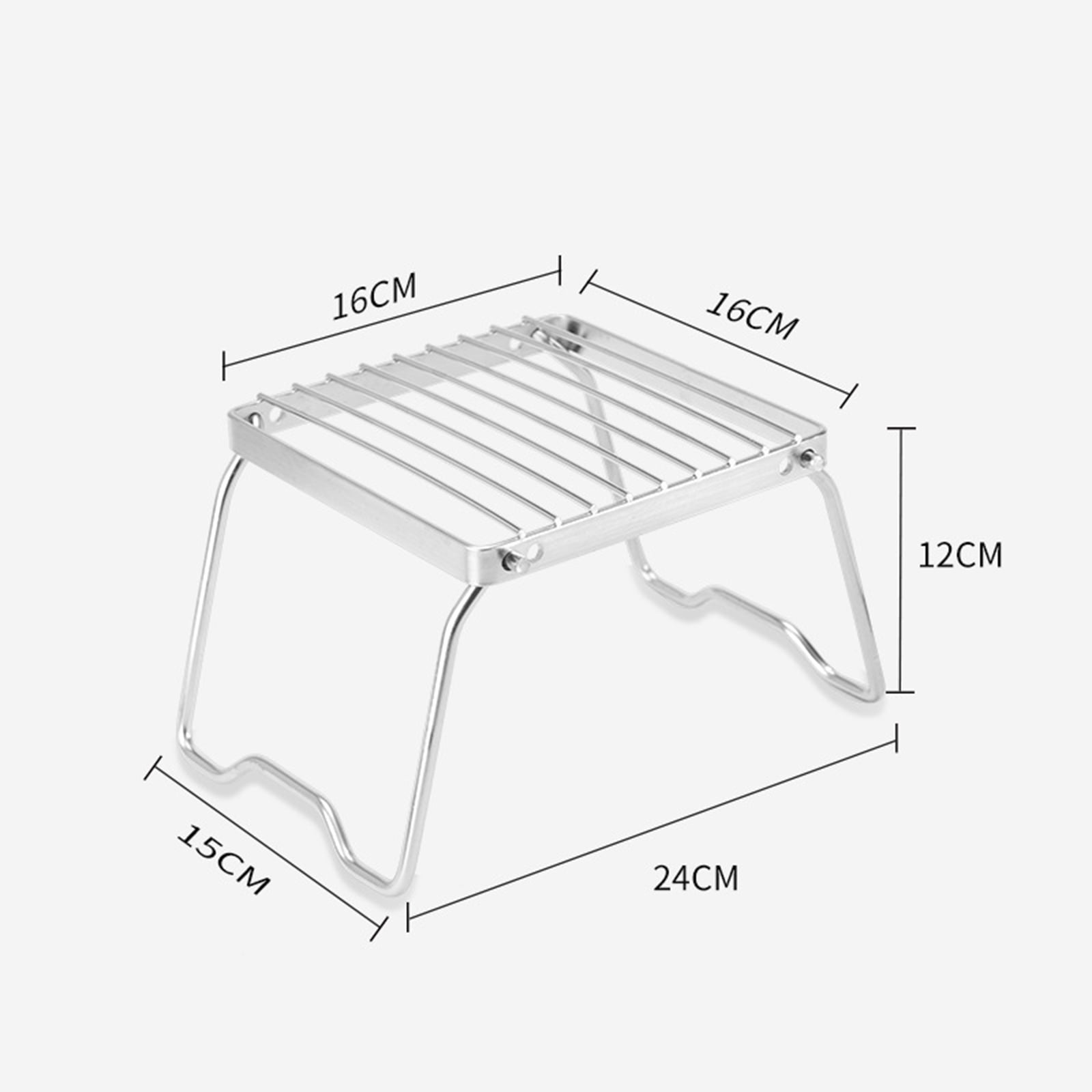 Folded Campfire Grill Multifunctional Camp Fire Cooking Rack Barbecue ...