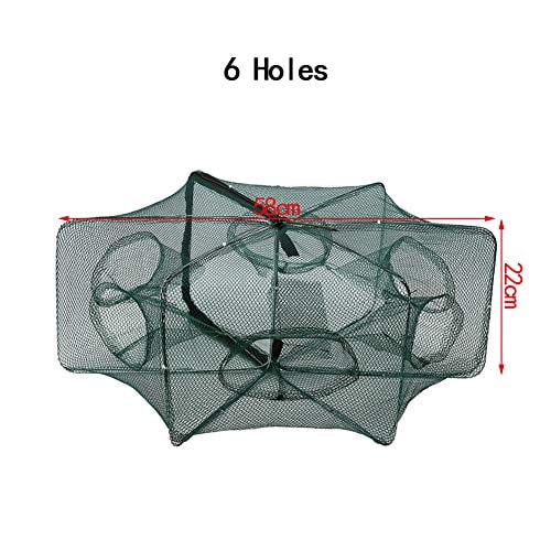 Folded Fishing Trap, Portable Traps Fishing Nets, Automatic Cast Nylon ...