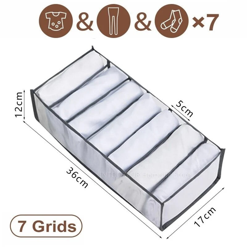 Folded Pants Organizer Drawers Bras Socks Underwear Organizer Closet ...