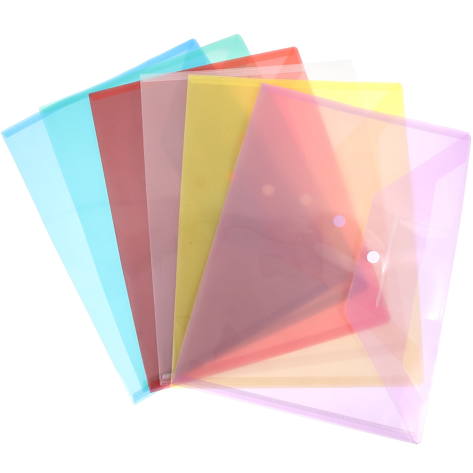 Folder 18 Pcs Thick File Pockets Coloured Envelopes Document Stand ...