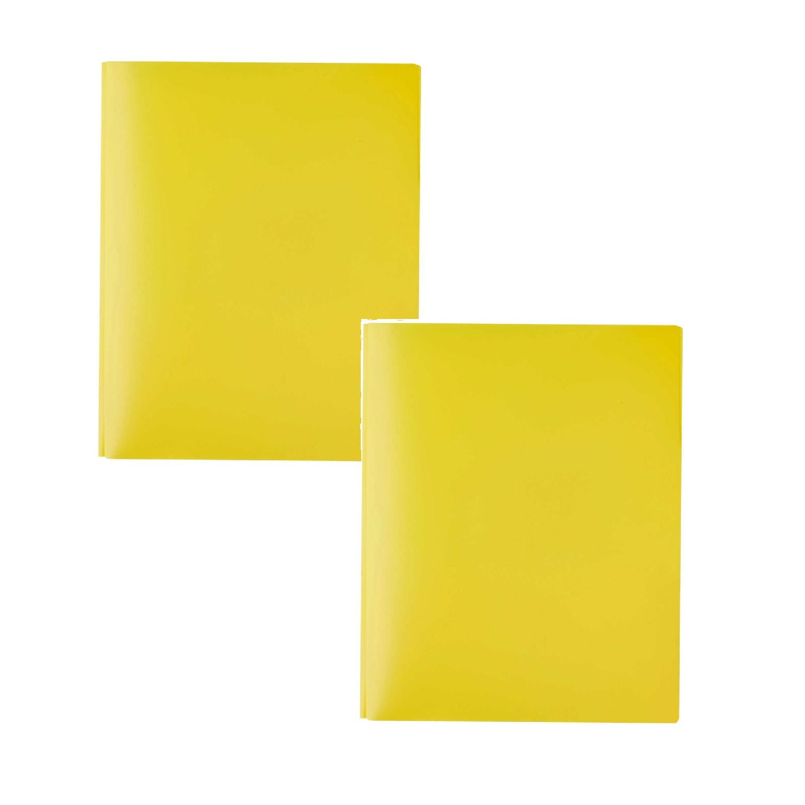 Folder Binder Pen+Gear 3 Prong 2 Pocket Poly Folder - Walmart.com