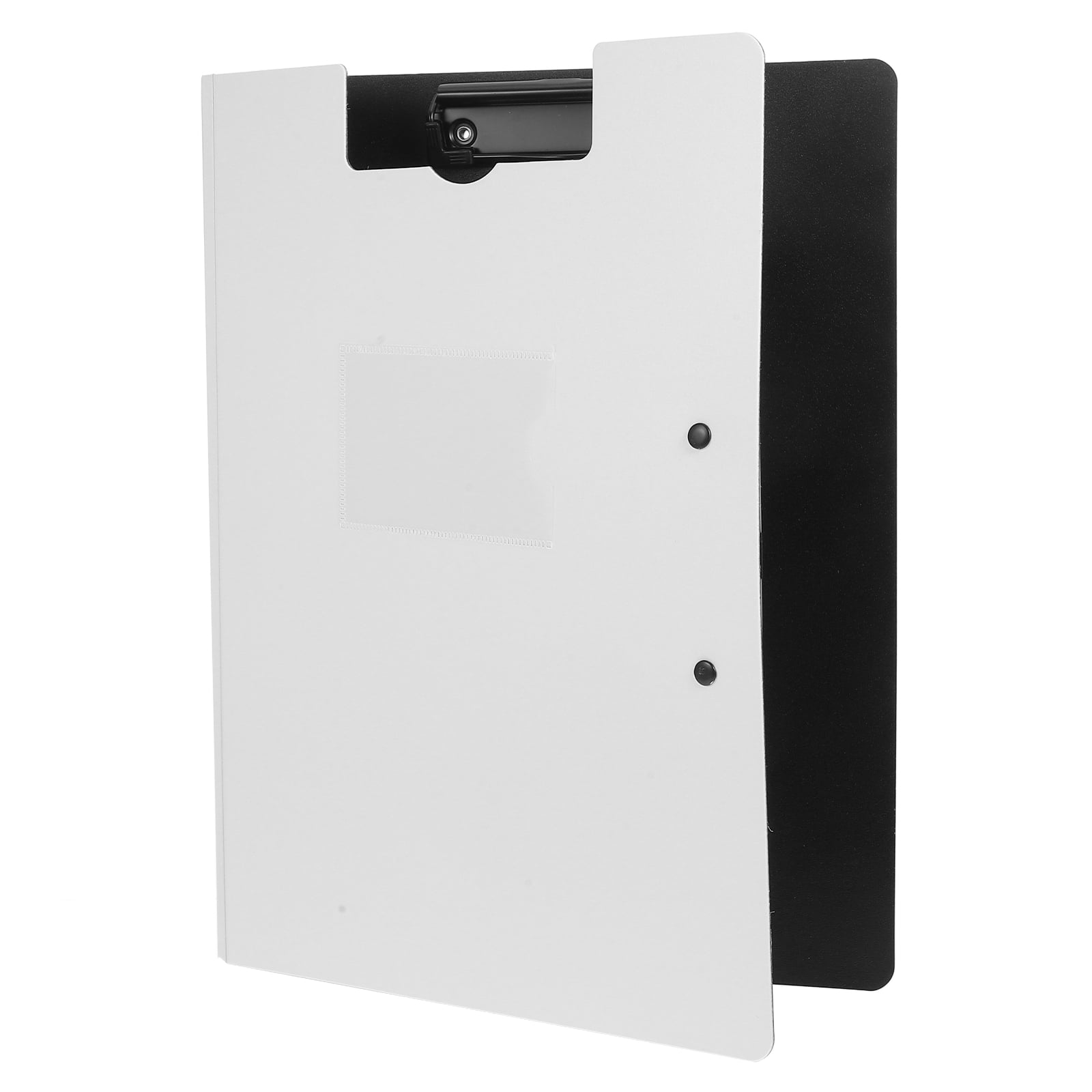 White Dual Clips Clipboard for Office Use Foldable A4 Size Document ...
