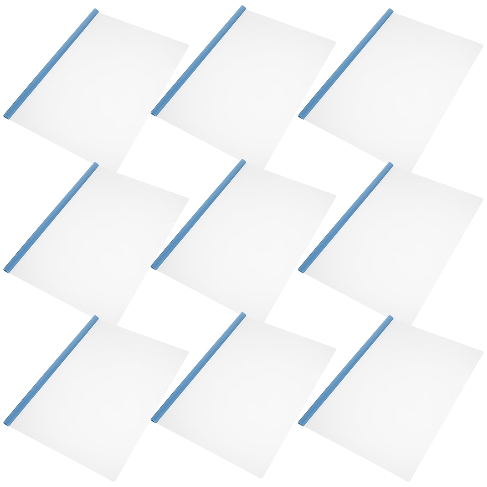 FENGGUIQU Report Covers Blue Plastic 10Set 12.18X8.25X0.39in - Walmart.com