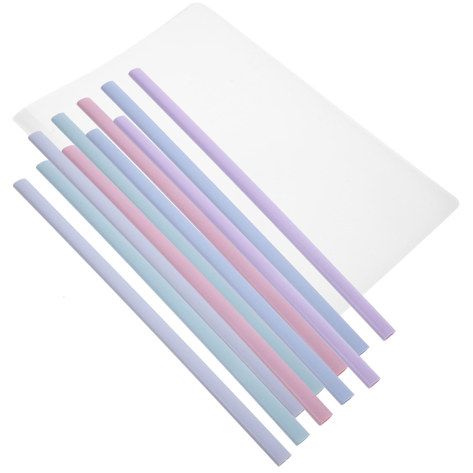 Folder Folders 10 Pcs Plastic Shelf Storage Paper Binder Clips Slide ...