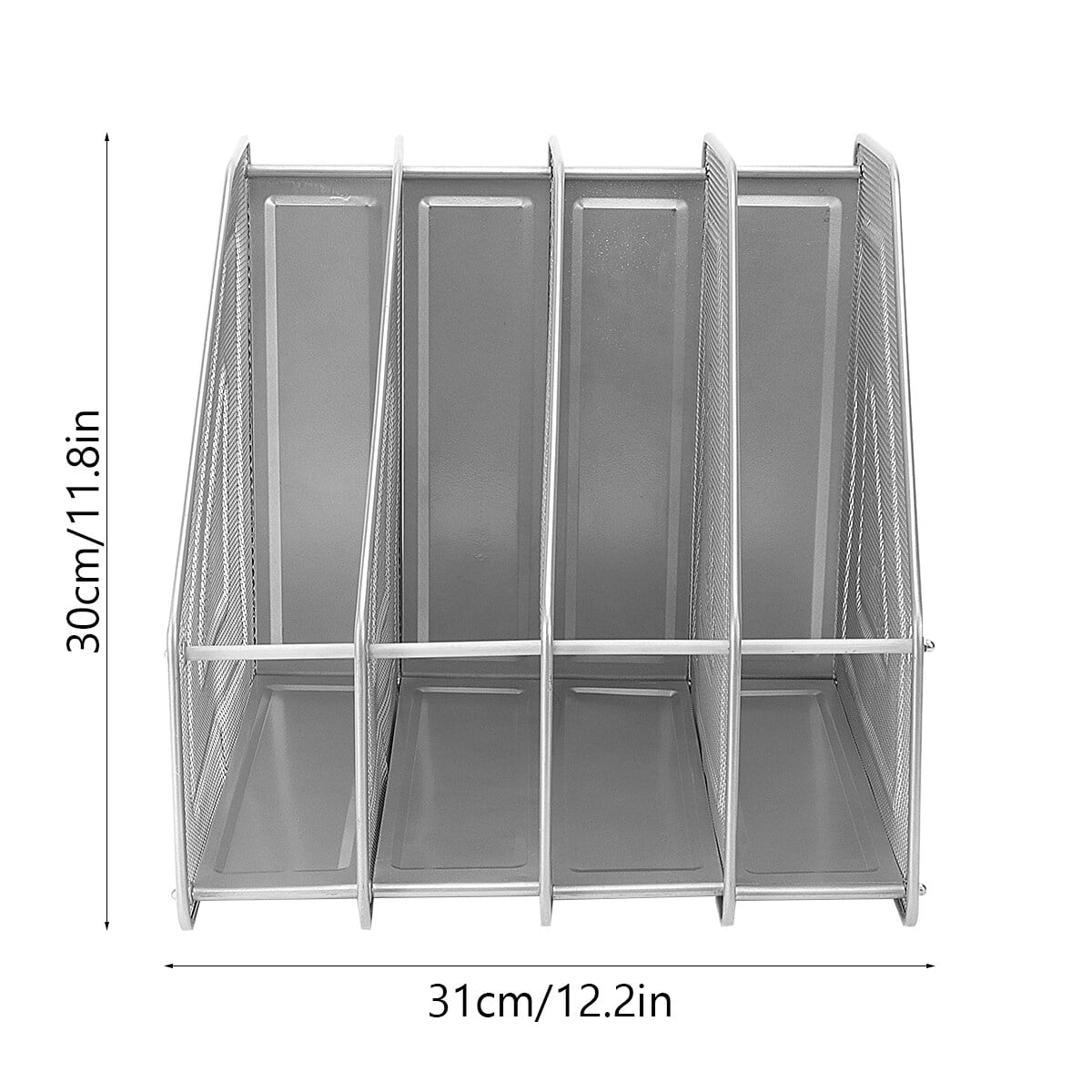 4 Slot Document Organizer Desktop Bookcase 4 Compartment Notebooks ...