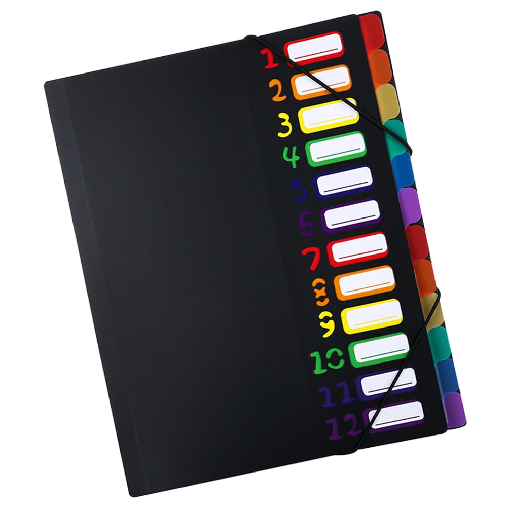 Folder Organizer Colorful File Folders Plastic Binding Document ...