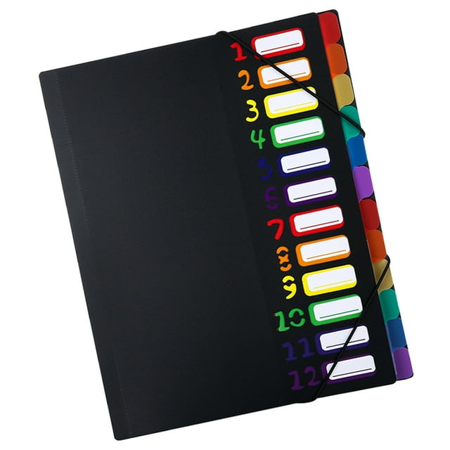 Folder Organizer Colorful File Folders Plastic Binding Document ...