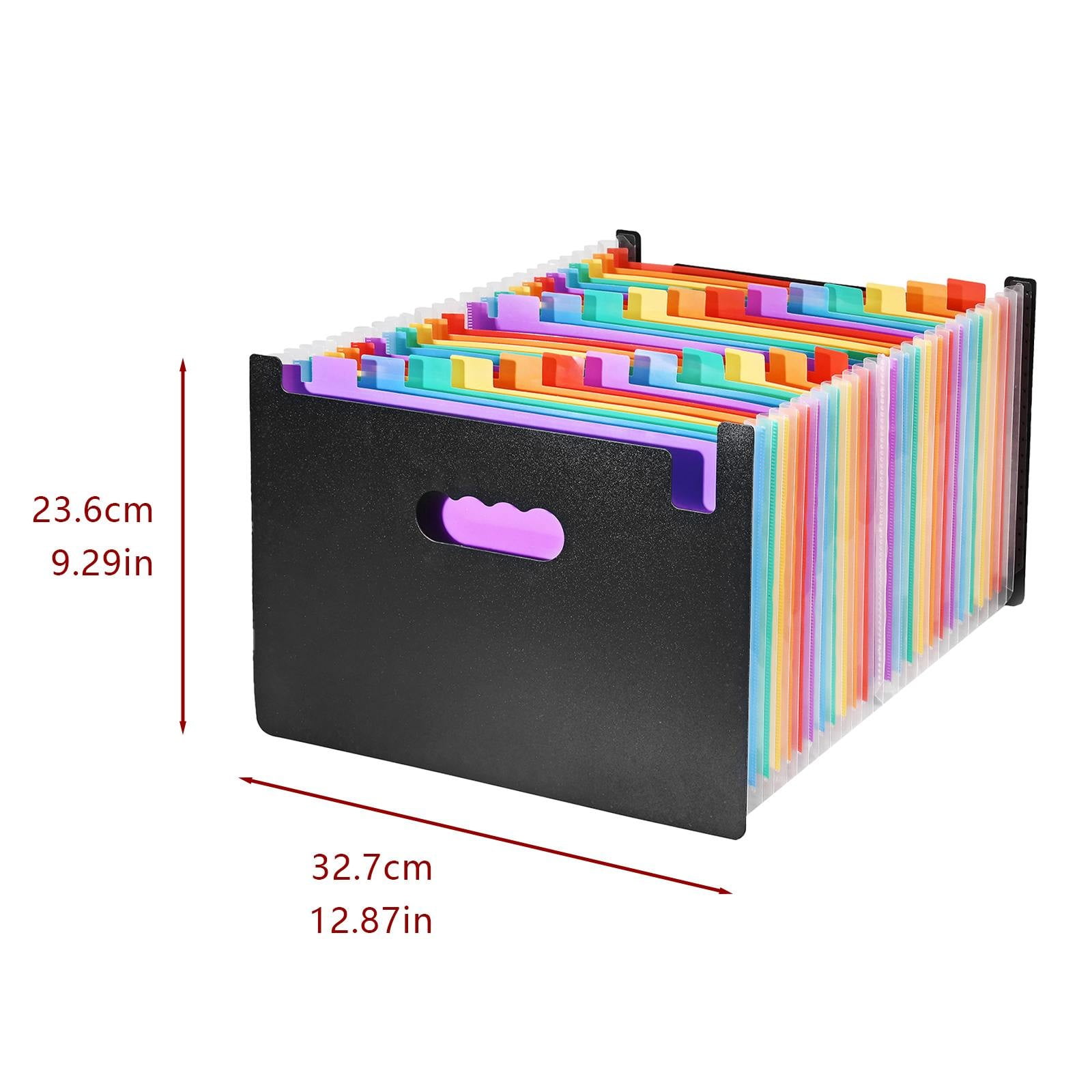 Folders For Documents, Accordian File Organizer 12 Pockets Expanding ...