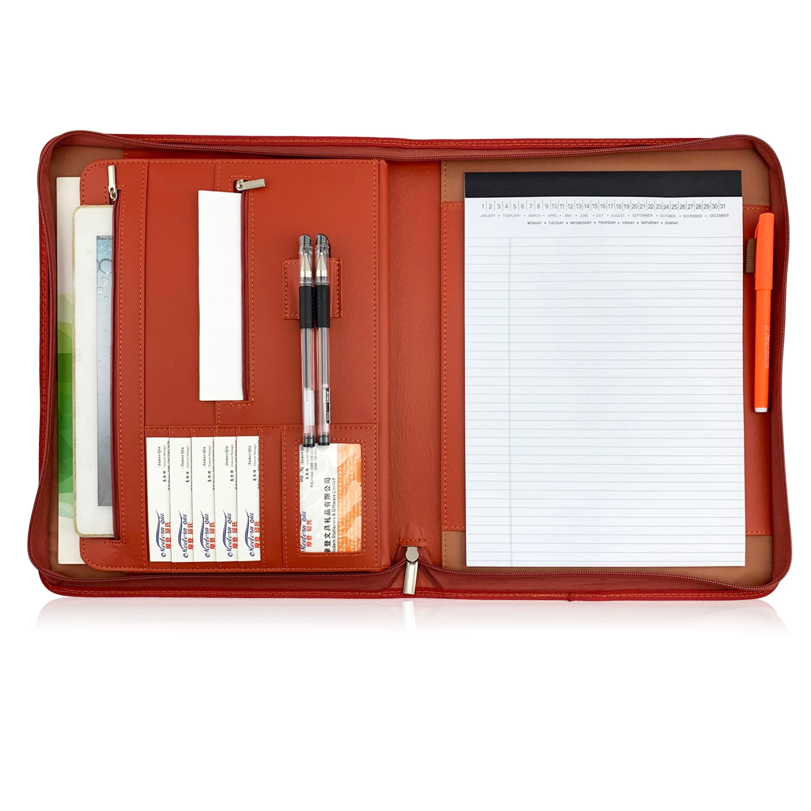 Folders,Pu Leather Interview Leather Interview Resume Or Men Women Planner Tablet Or Men Women ...