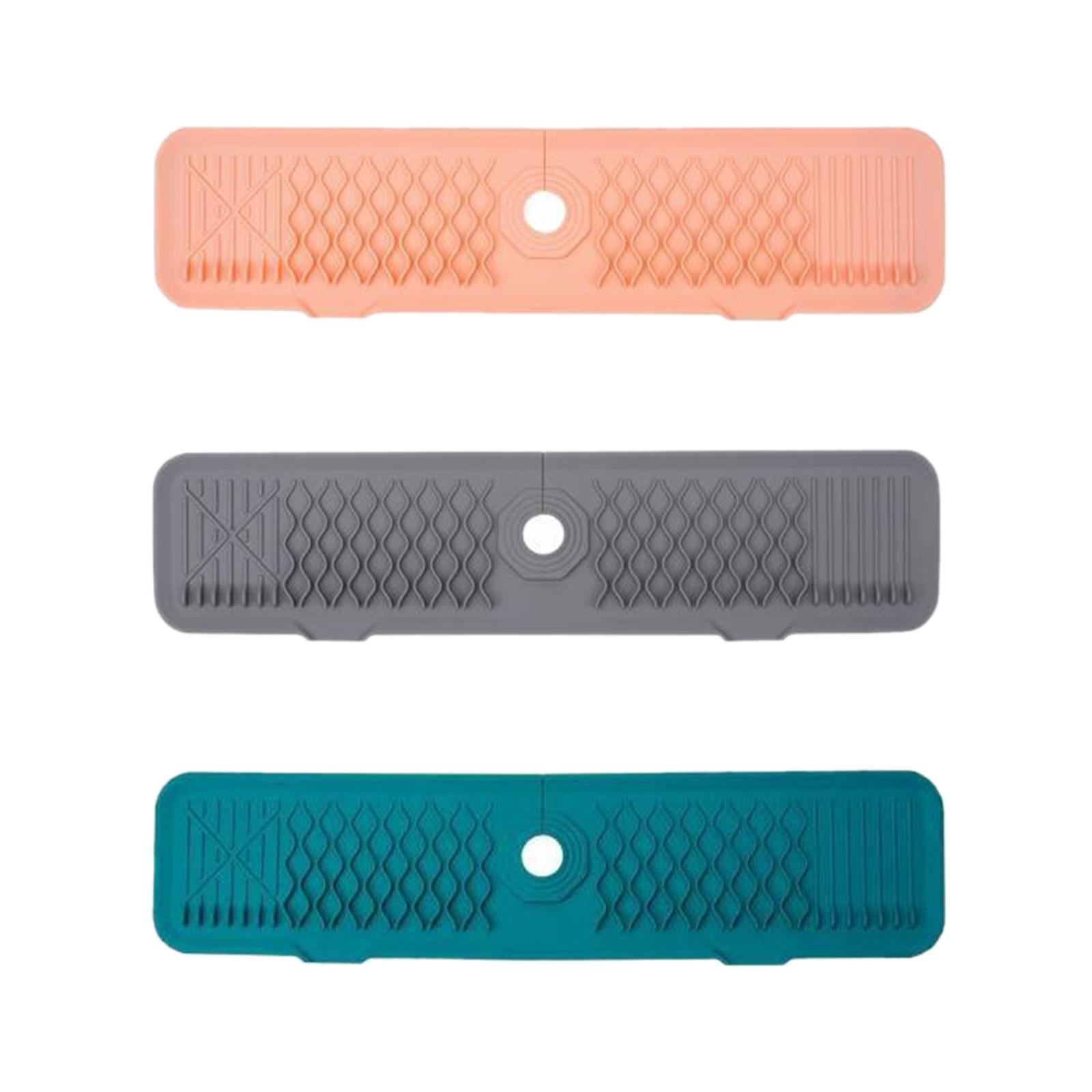 Folding 3 Silicone Sink Faucet Mats 61x14.5cm for Bathroom - Walmart ...