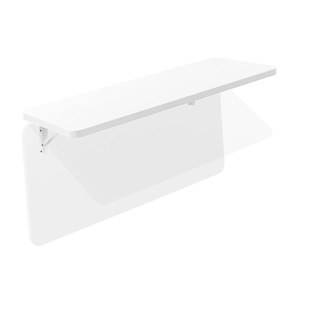 Folding 43 inch Workbench, Wall Mounted Away Table Workstation Shelf ...