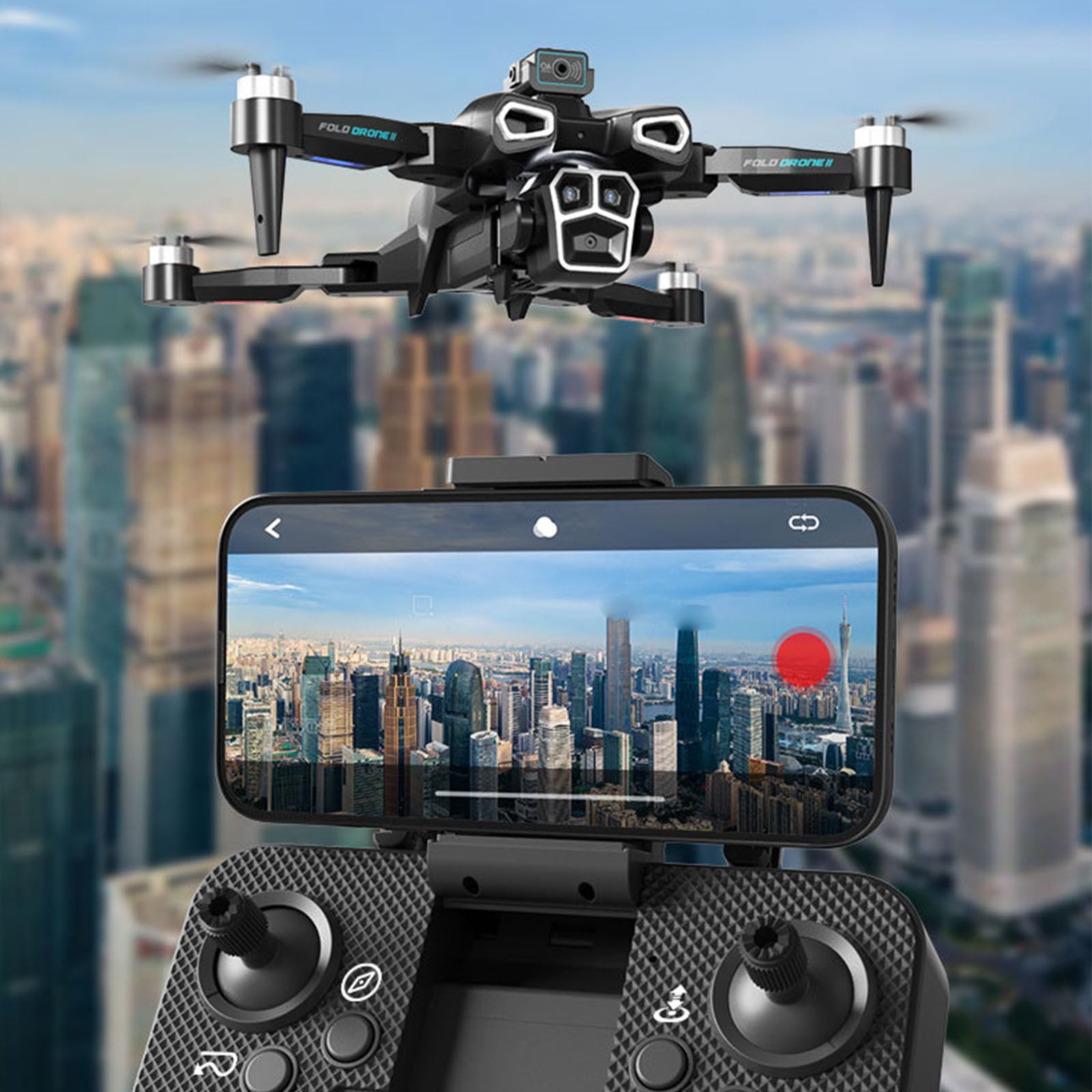 Folding 4K Drone with ESC Camera, 15 Mins Flight Time Quadcopter, 3 ...