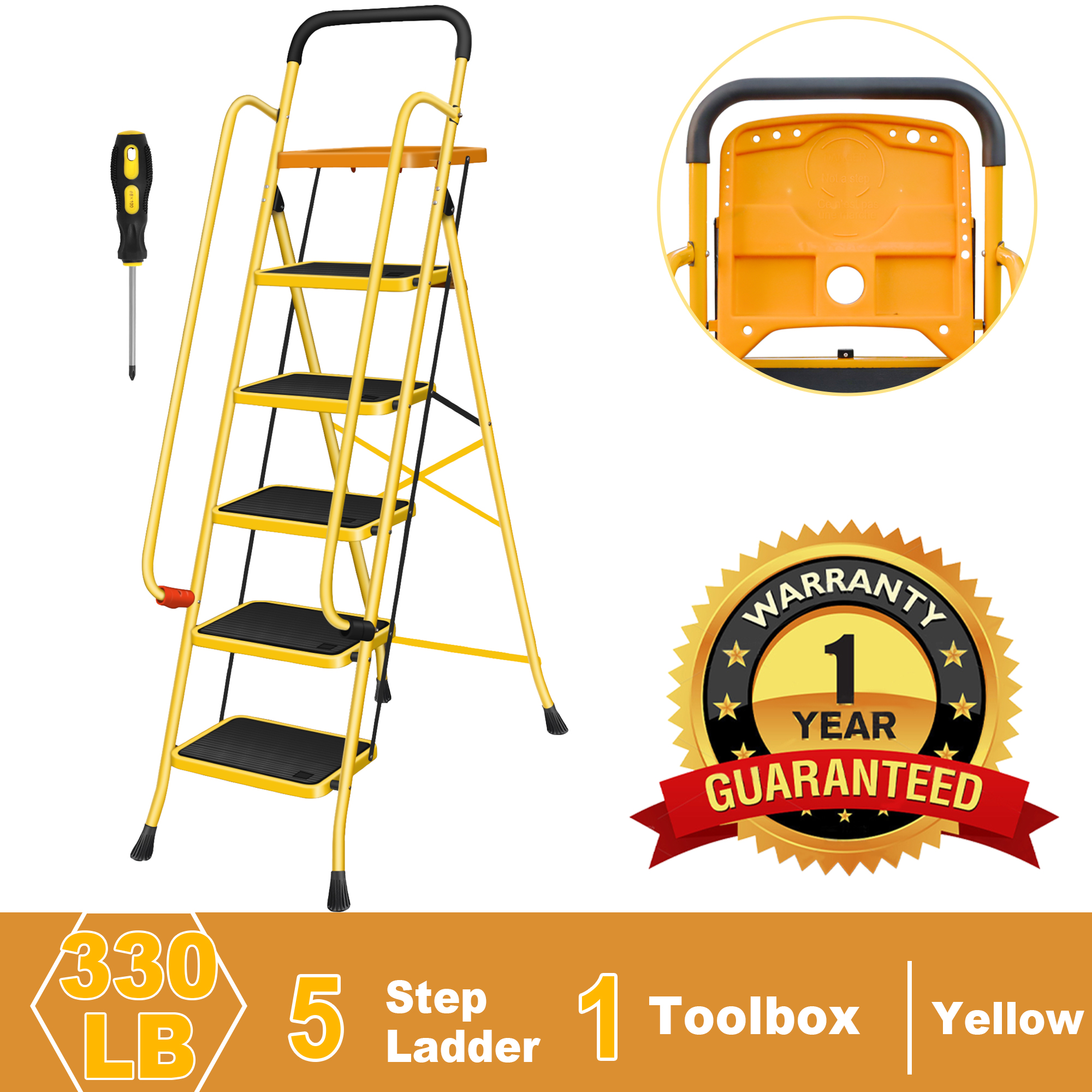 GP Logistics SLD-D3 3 ft. Double Sided Ladder - Walmart.com