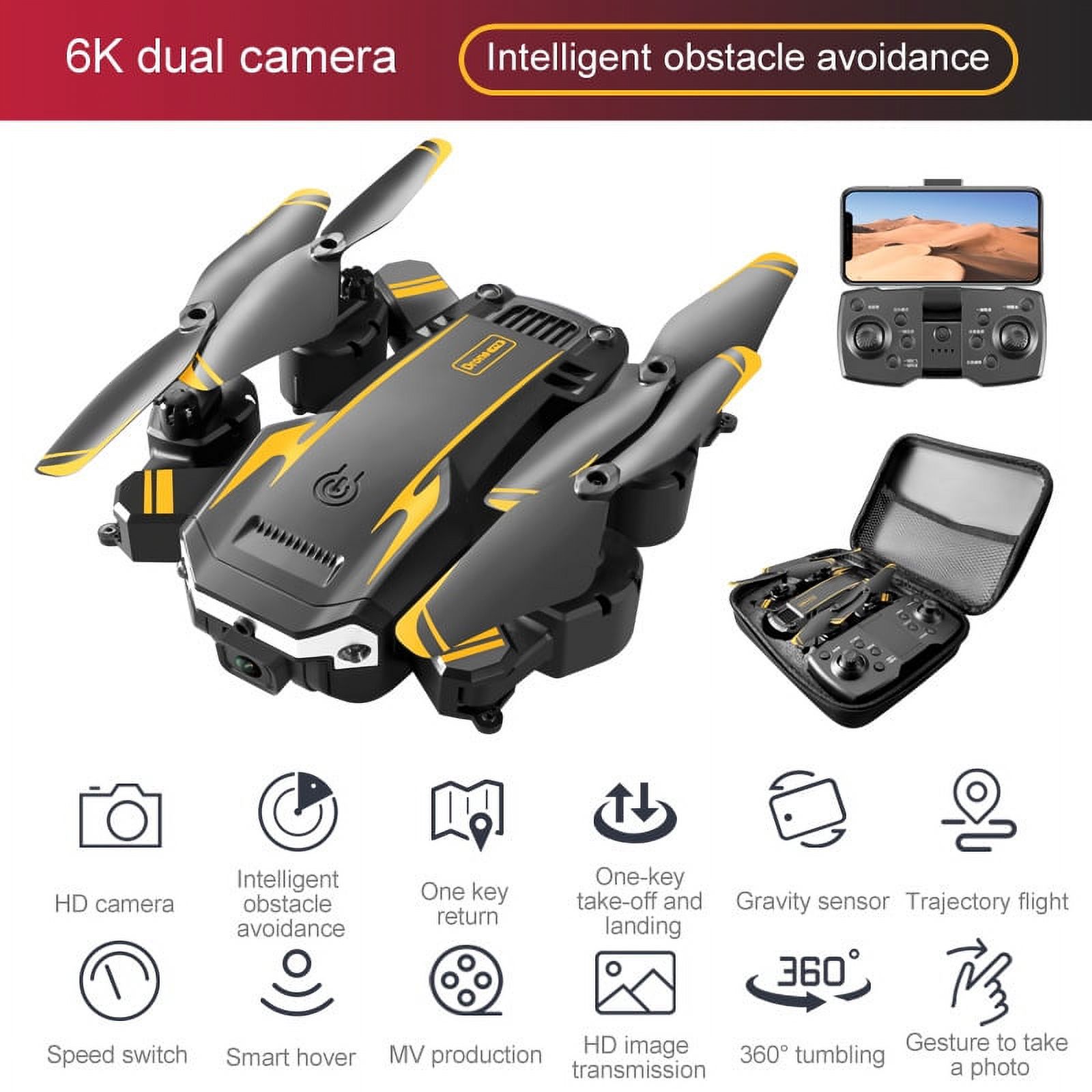 Folding 8K Drone 360 ° Intelligent Obstacle Avoidance Quadcopter Remote ...