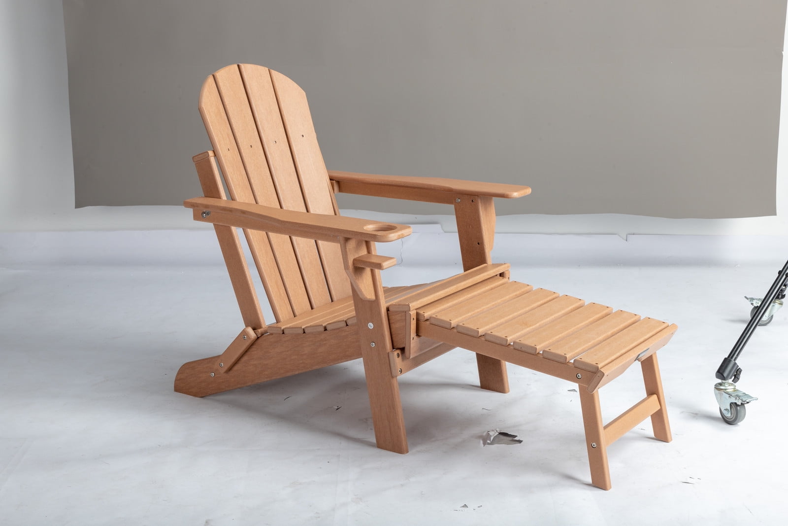 Folding Adirondack Chair Ottoman Waterproof Plastic HDPE All Weather ...