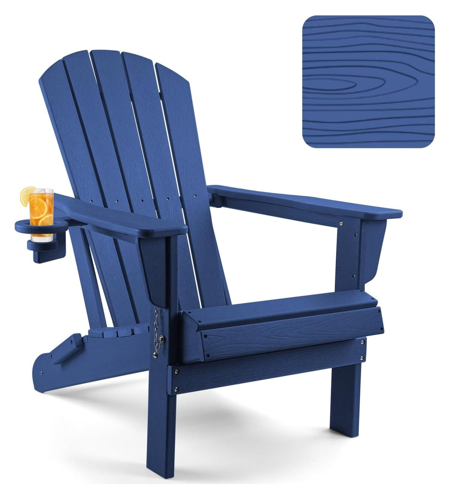 Folding Adirondack Chair, Patio Adirondack Chair Weather Resistant ...