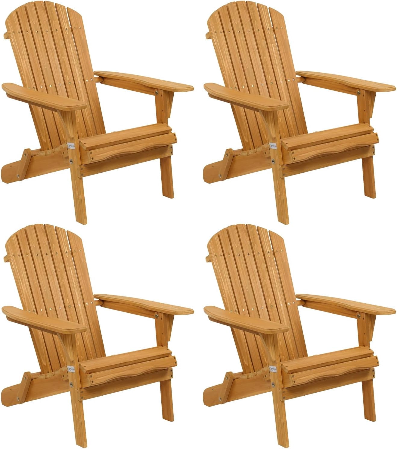 Folding Adirondack Chairs Set of 4 Clearance Weather Resistant/Lawn ...