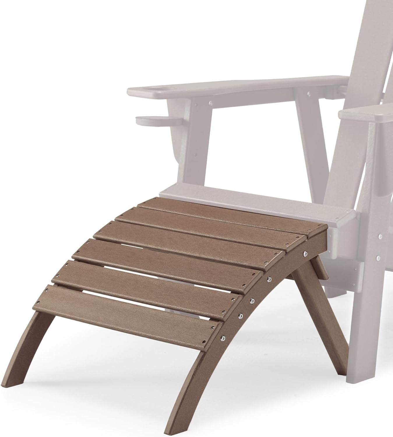 Folding Adirondack Ottoman for Adirondack Chair, HDPE All Weather ...