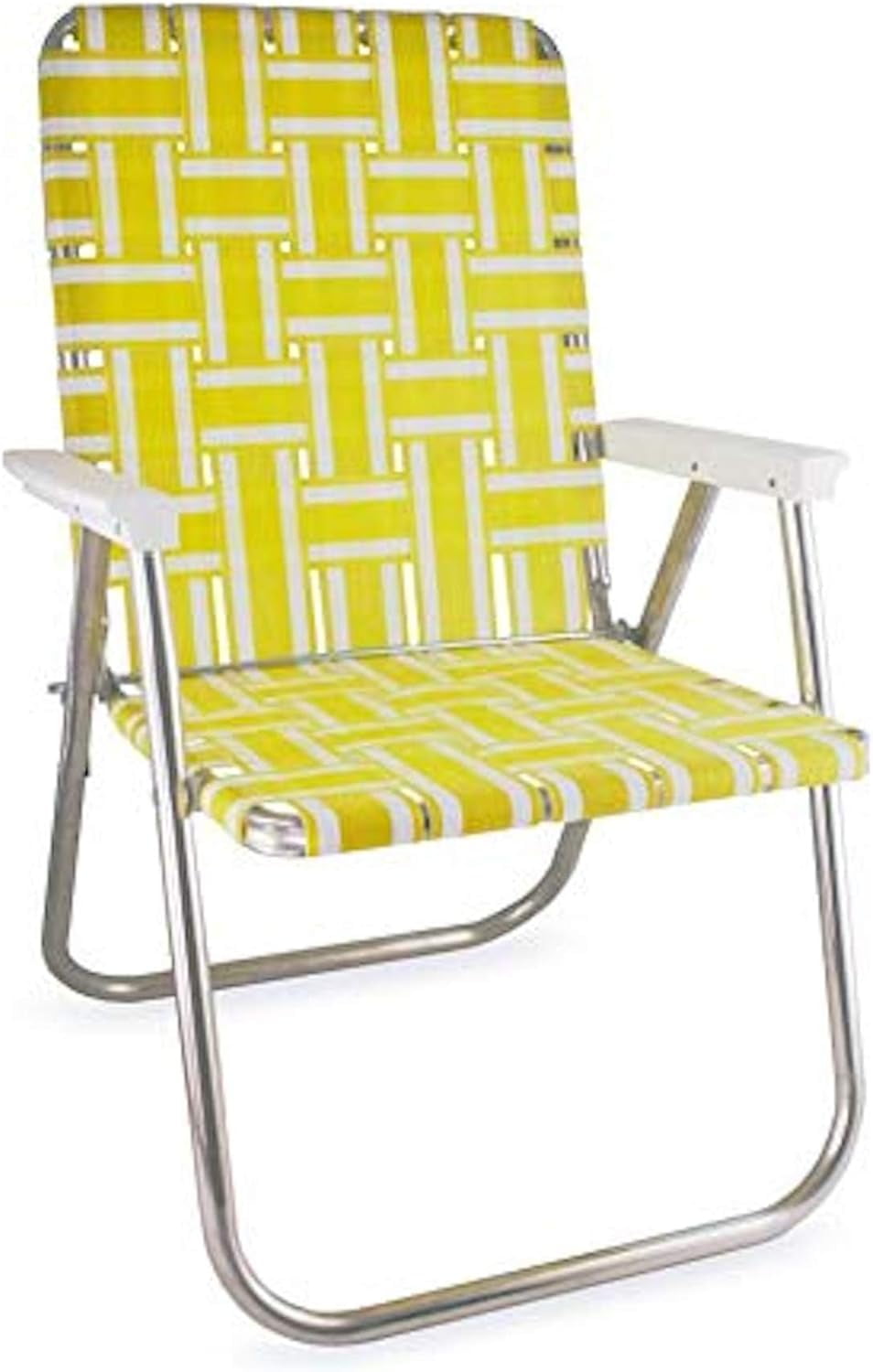 Folding Aluminum Outdoor Patio Lawn Chair | Heavy-Duty Webbed Chairs ...