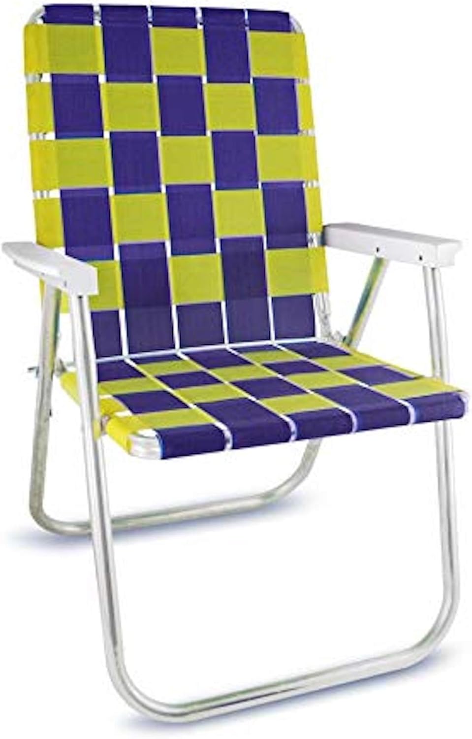 Folding Aluminum Outdoor Patio Lawn Chair | Heavy-Duty Webbed Chairs ...